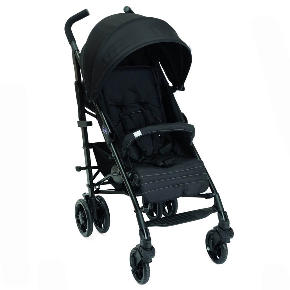 Chicco - Lite Way 4 Basic Stroller - Jet Black | Jomla.ae