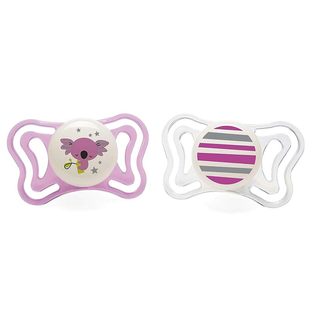 Chicco Physioforma Light Silicone Pacifier (6-16m) - Pack of 2 - Pink ...