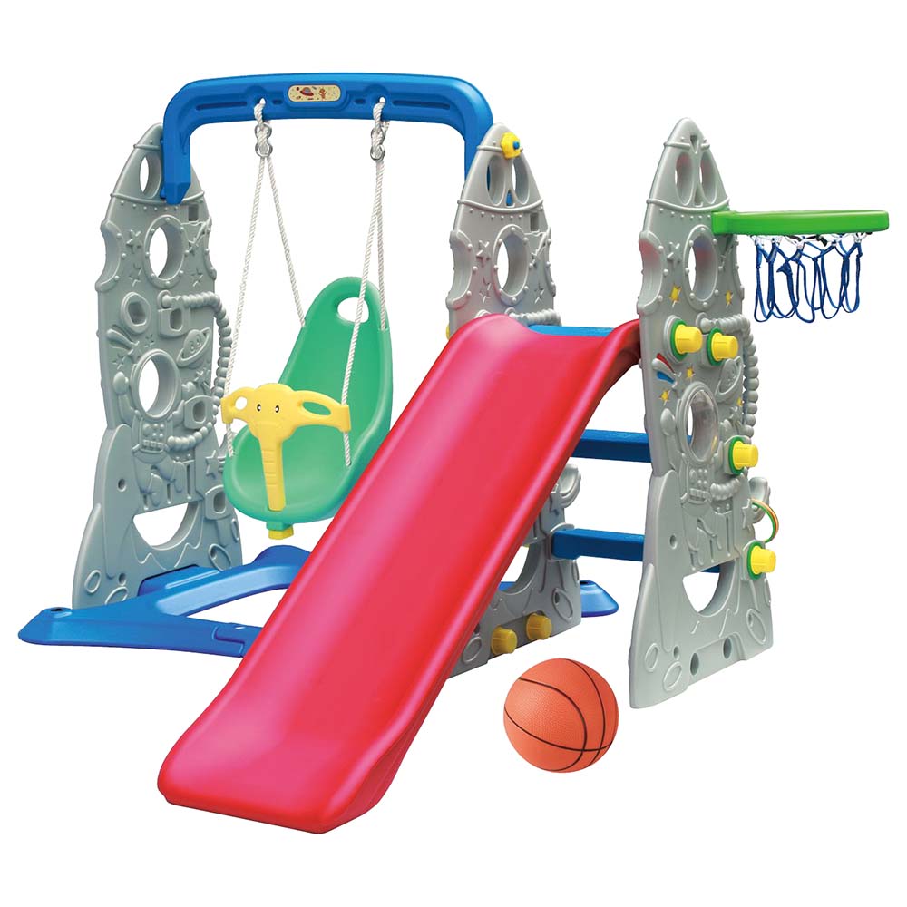 Ching Ching - Rocket Slide Swing - Silver | Jomla.ae
