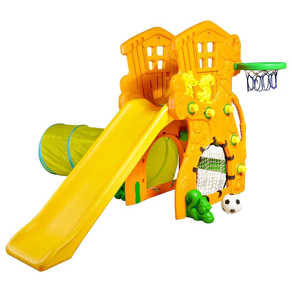 Order Ching Ching Tree House Slide With Basketball & Football Set Now ...
