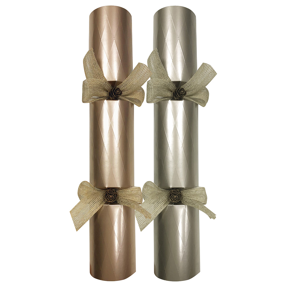 Christmas Magic - 6pcs Exclusive Crackers 14-inch - Rose Gold | Jomla.ae