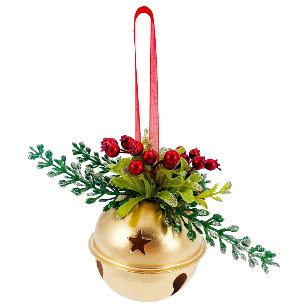 Order Christmas Magic - Christmas Jingle Bell 15cm - Gold Now! | Jomla.ae