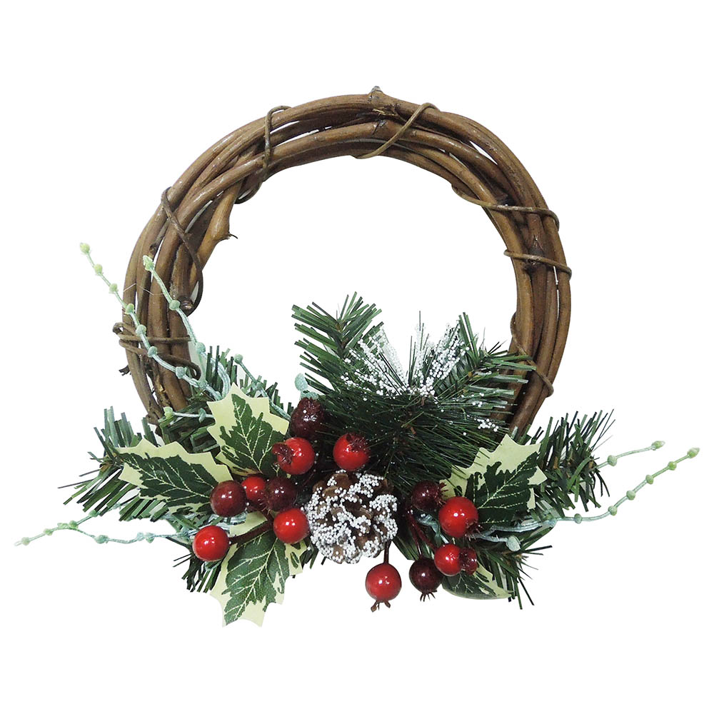 Order Christmas Magic - Decorated Wreath 20cm - Brown Now! | Jomla.ae