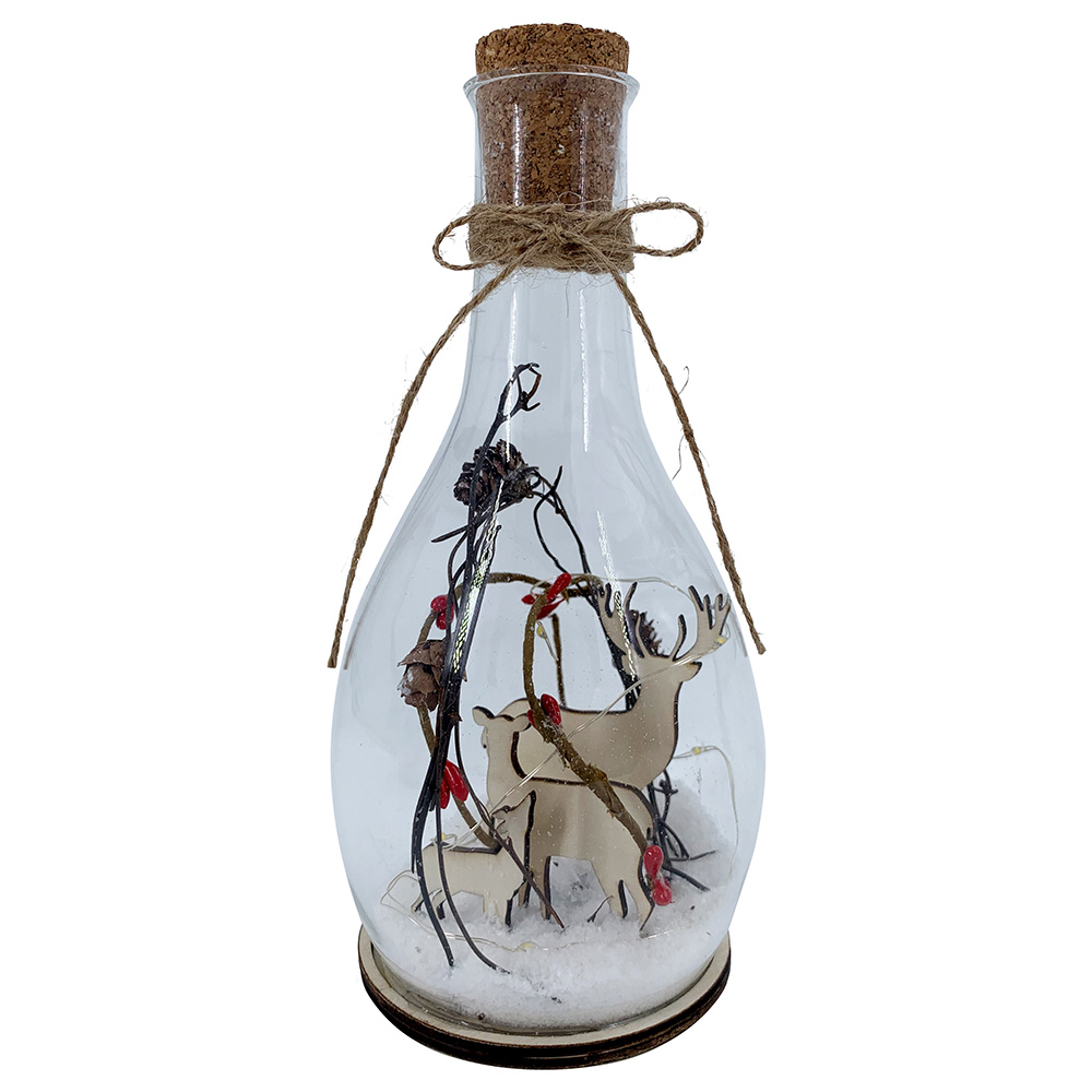 Order Christmas Magic - Glass Bottle Decoration w/ LED - 10 x 21cm Now ...