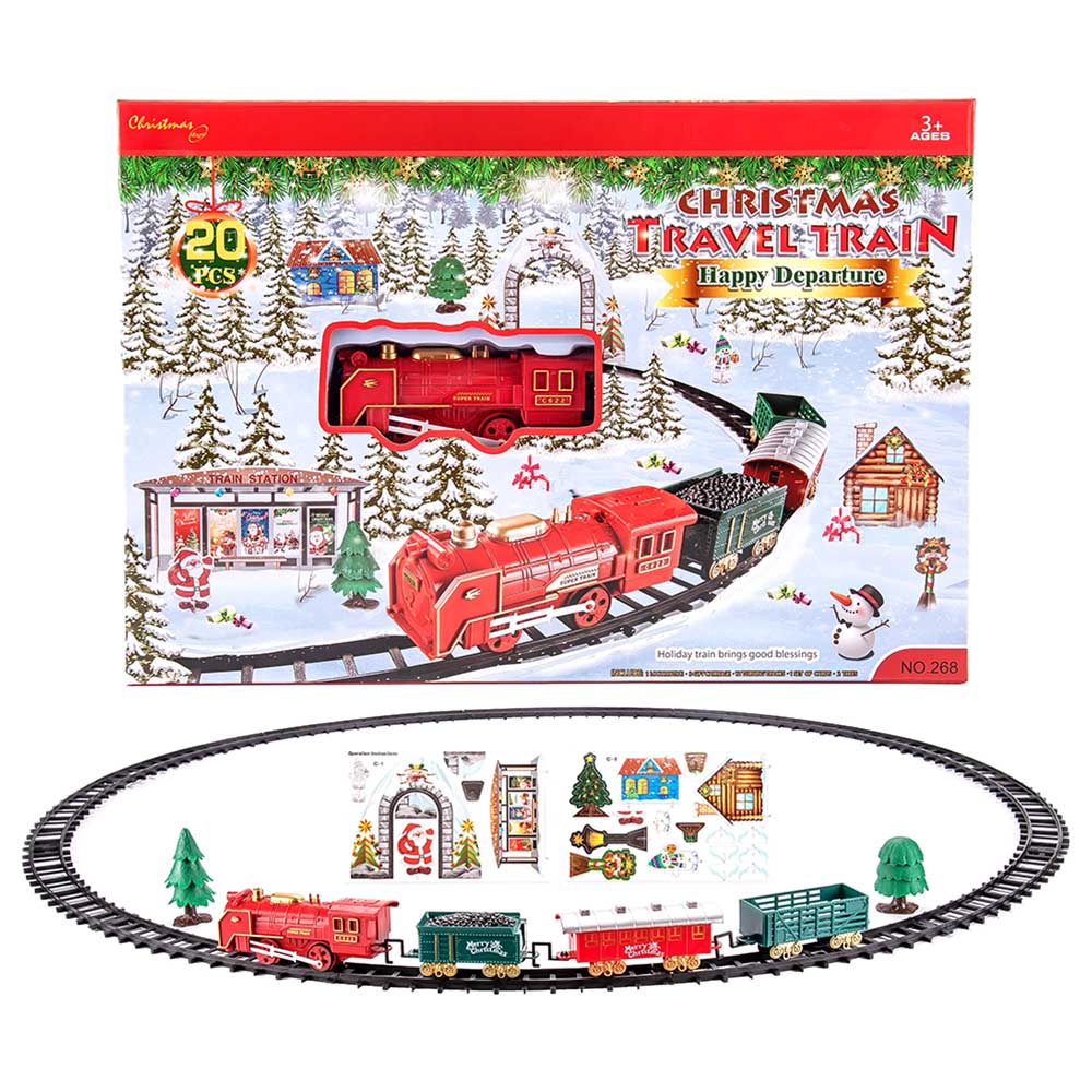 Christmas Magic - Happy Departure Train Toy Set - 20pcs | Jomla.ae