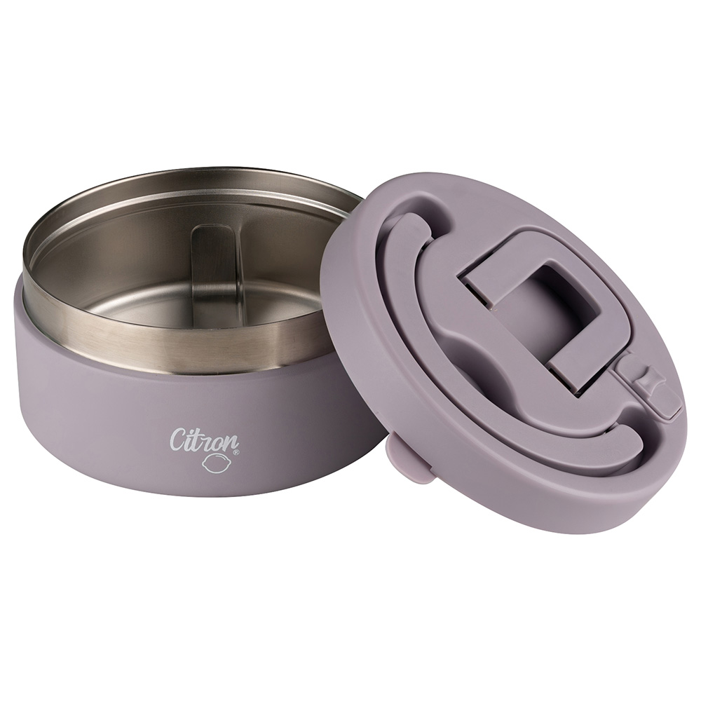 Citron - Food Jar 400Ml W/ Compartments -Purple | Jomla.ae