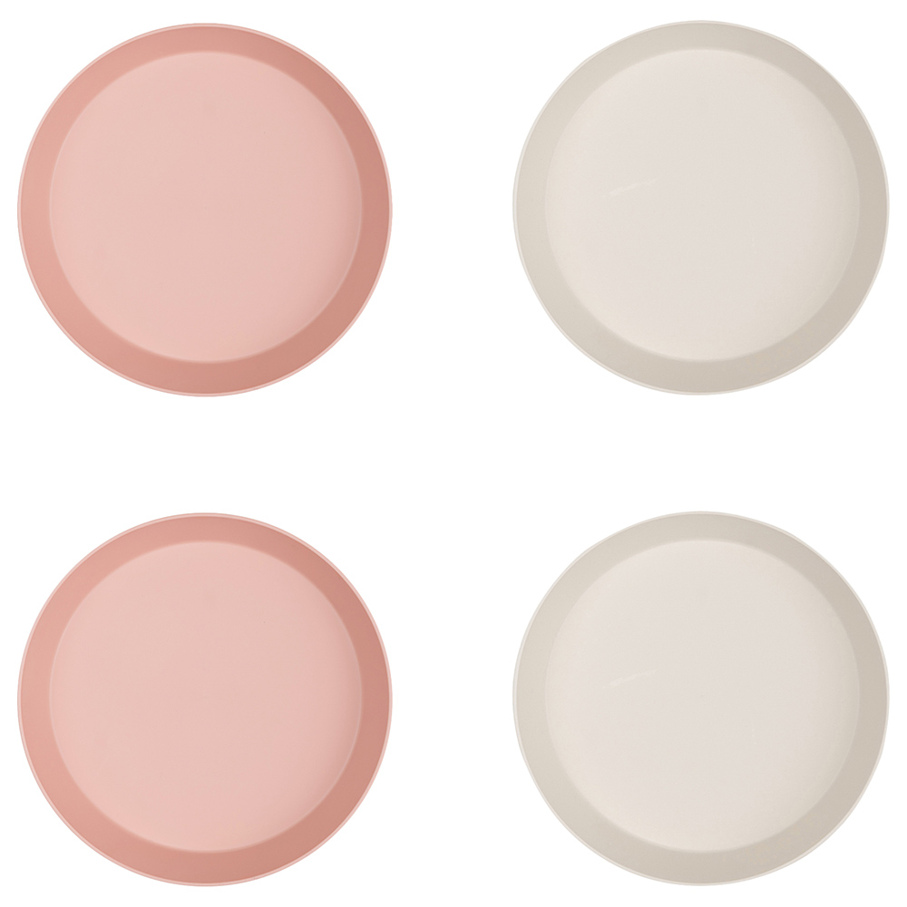 Order Citron - PLA Plate - Set of 4 - Pink/Ivory Now! | Jomla.ae