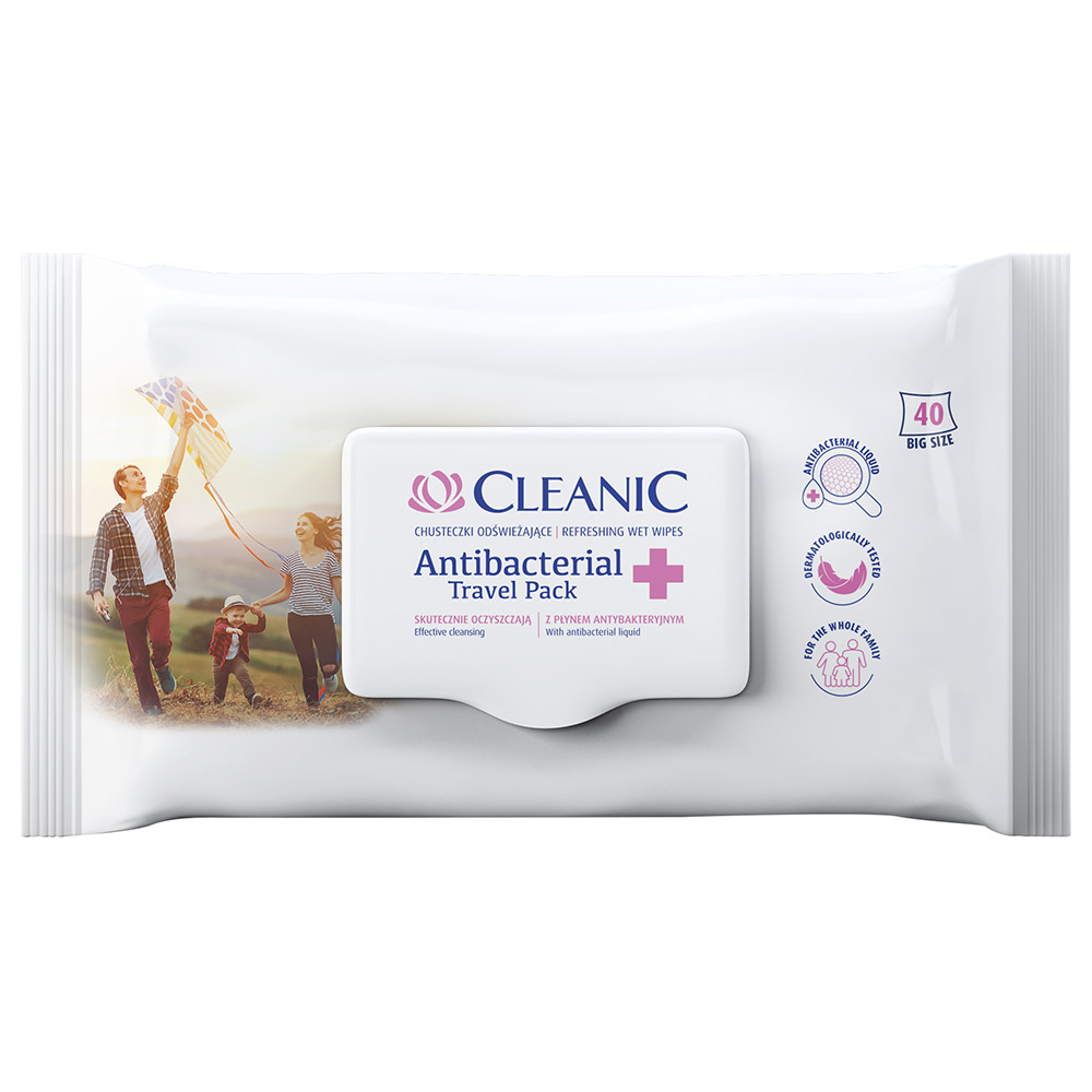 Order Cleanic - Refresh Anti-Bacterial Wet Wipes 40 Wipes Pack Now ...
