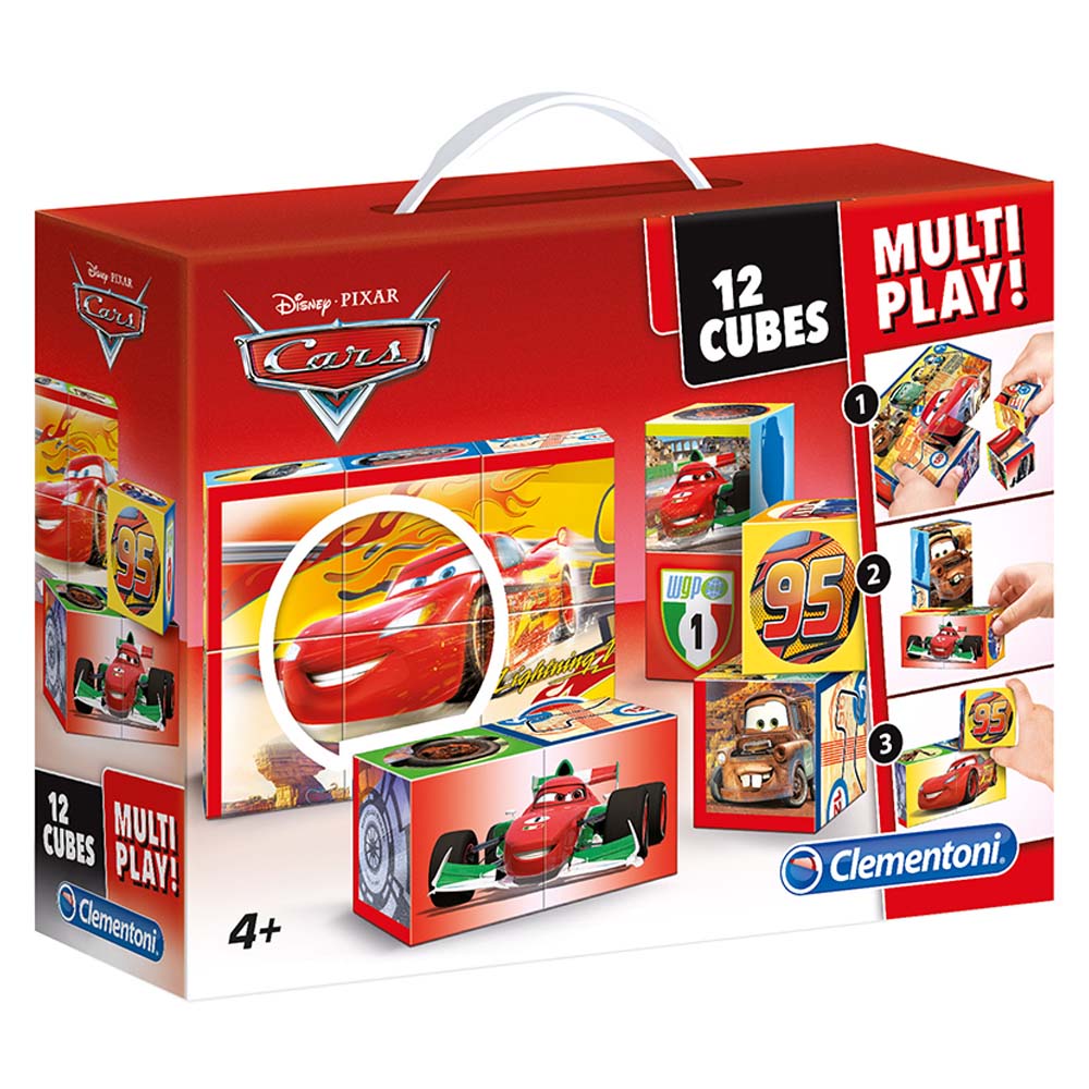 Order Clementoni - Multi Play Cubes Disney Cars - 12pcs Now! | Jomla.ae