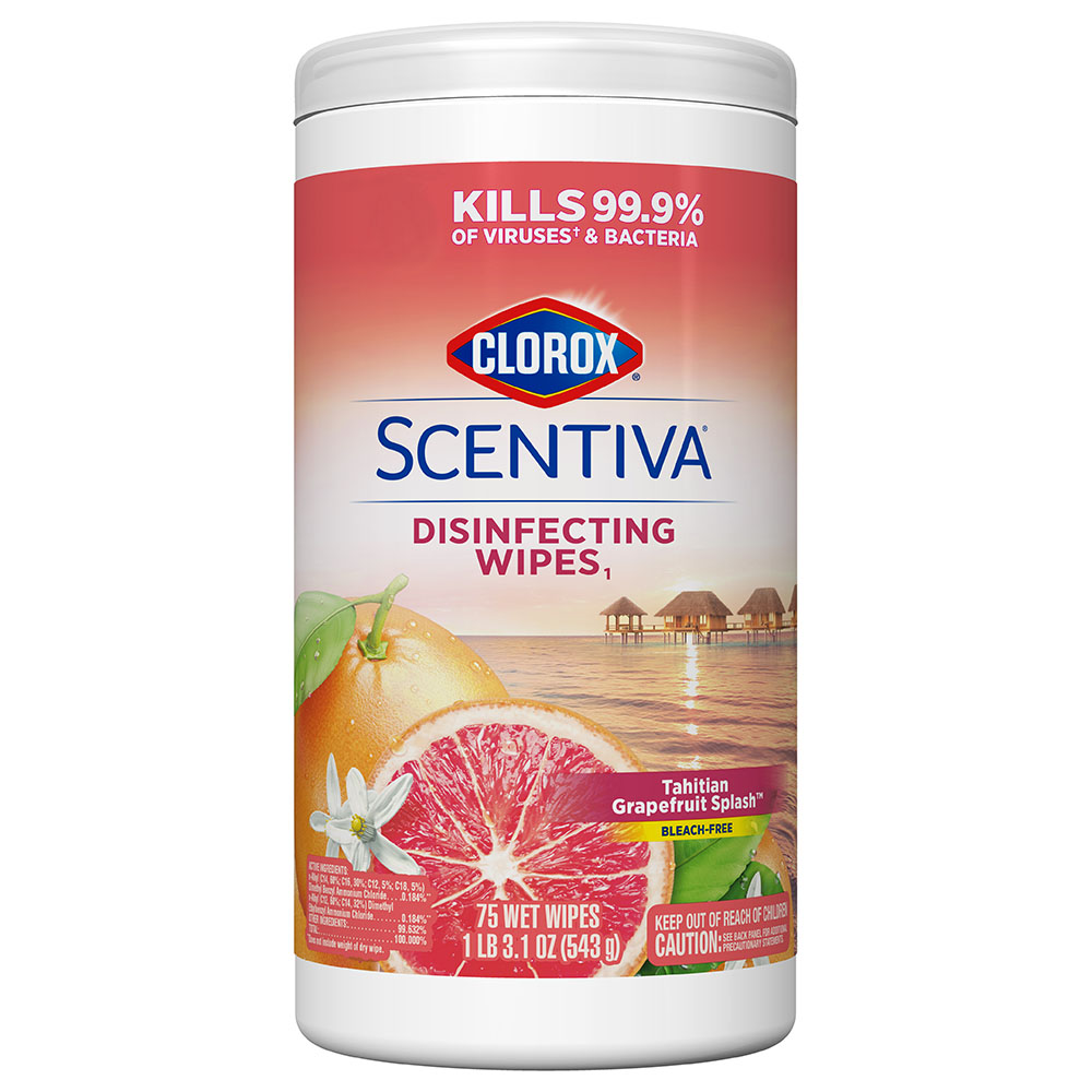 Order Clorox - Scentiva Disinfecting Wipes Bleach Free 75 Count Now ...