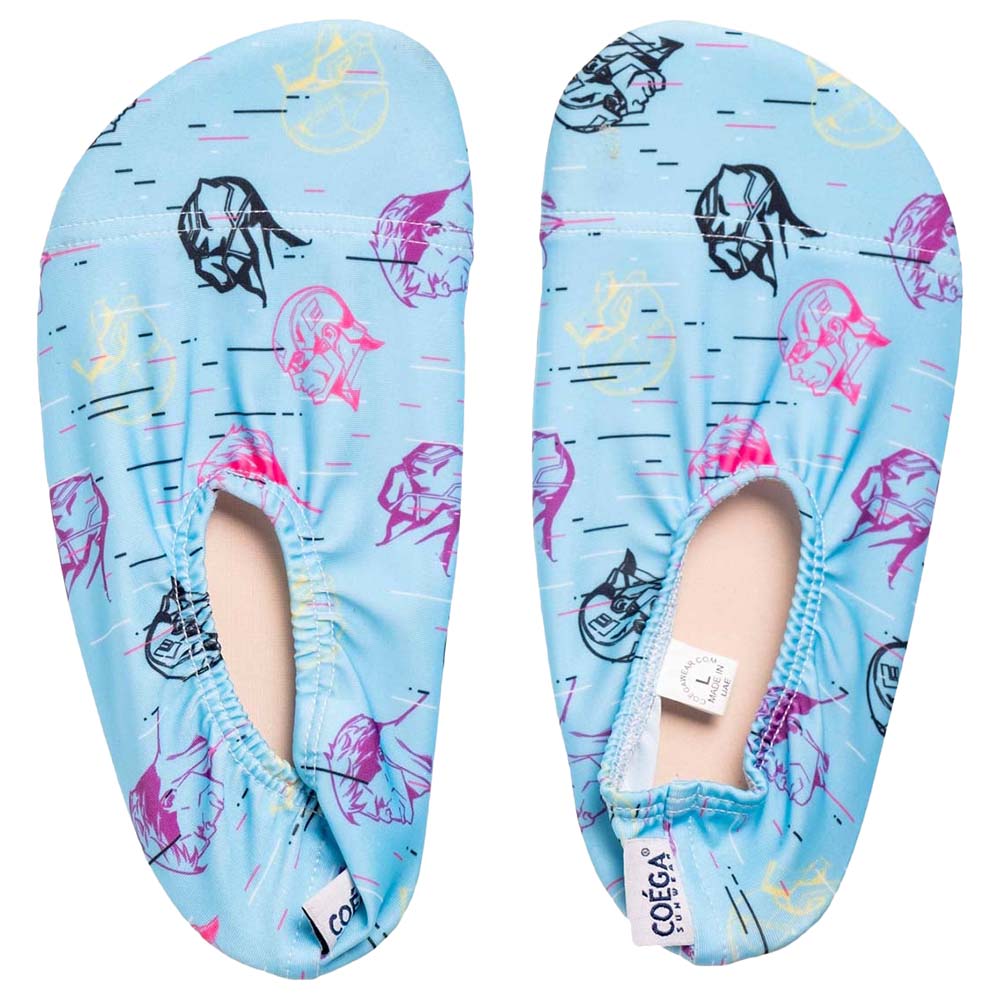 Coega Sunwear - Boys Baby/Kids Pool Shoes - Blue Avengers Faces | Jomla.ae