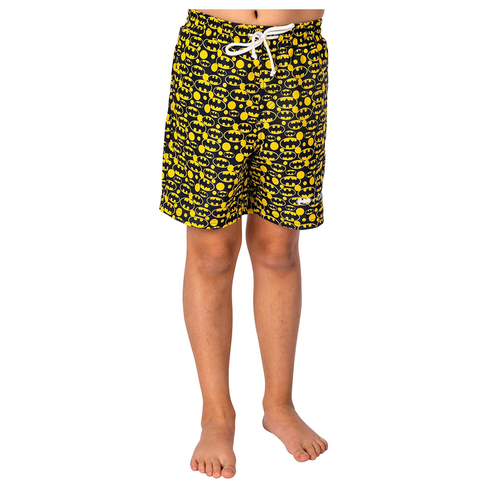 Coega Sunwear - Boys Kids Boardshorts - Yellow Batman Logo | Jomla.ae