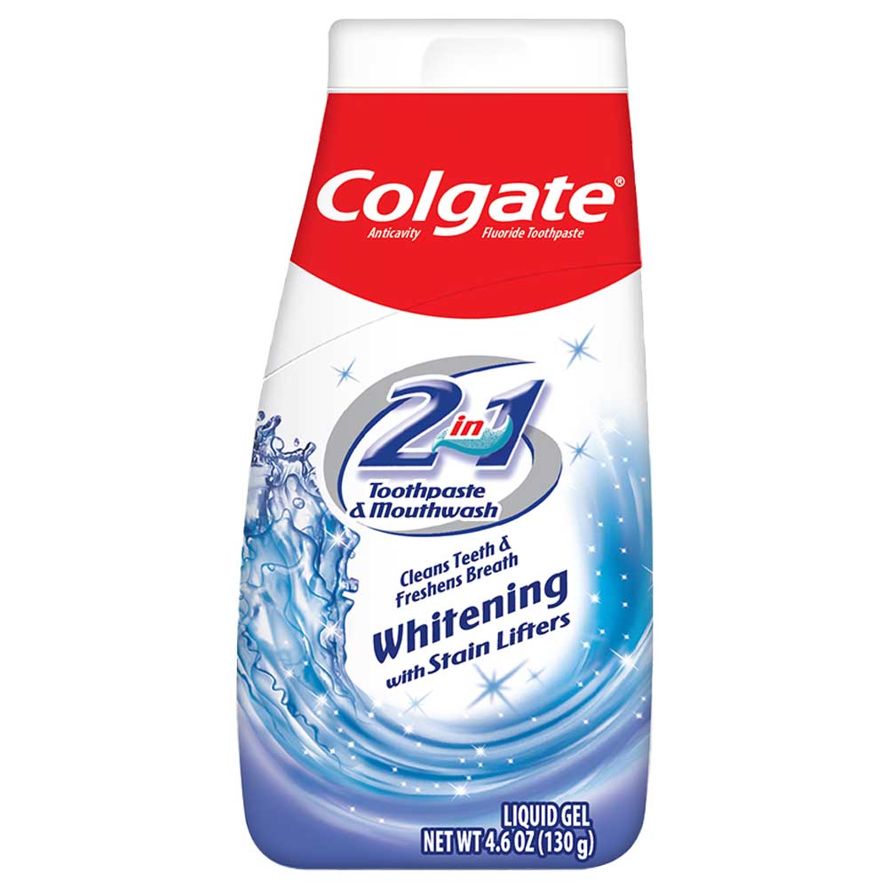 Colgate - 2-in-1 Whitening Toothpaste & Mouthwash 130g | Jomla.ae