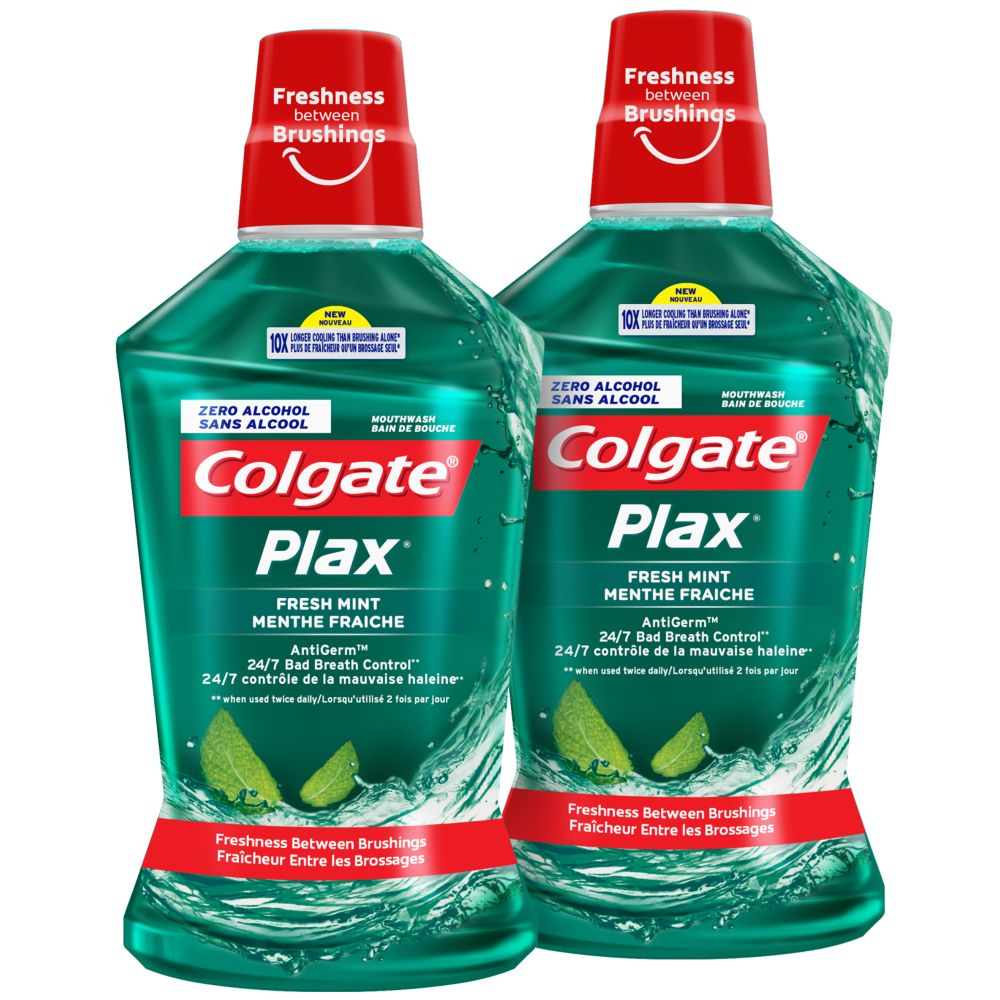Colgate - Plax Fresh Mint Mouthwash - 500 ml Pack Of 2 | Jomla.ae