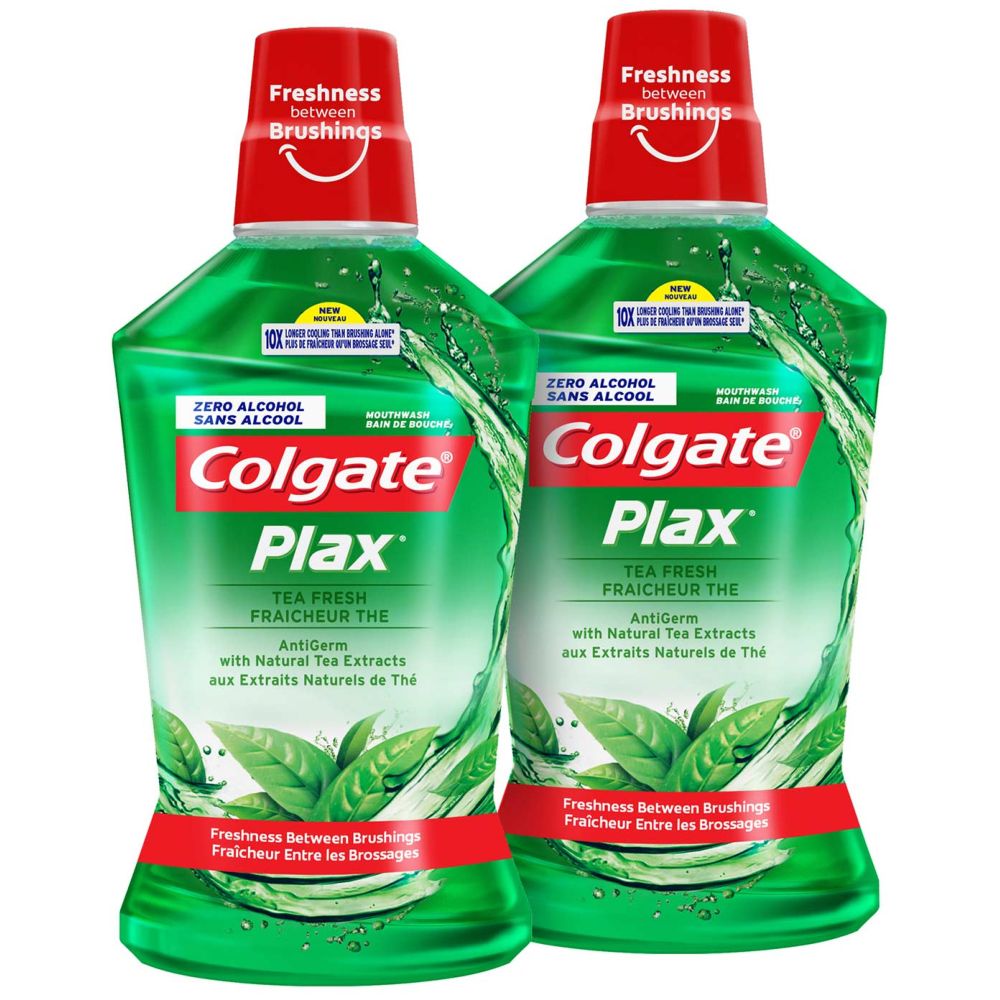 Order Colgate - Plax Fresh Tea Mouthwash - 500 ml Pack Of 2 Now! | Jomla.ae