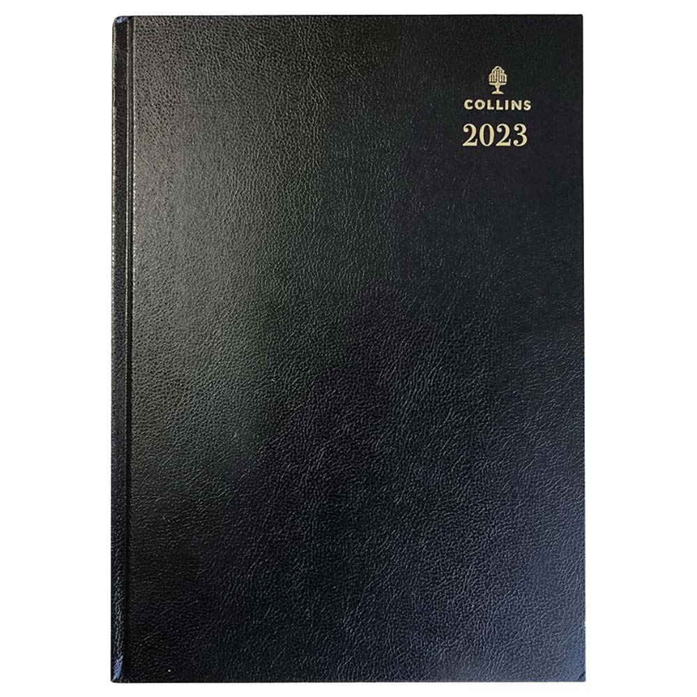 Order Collins - Desk A5 Day To A Page 2023 Diary - Black Now! | Jomla.ae