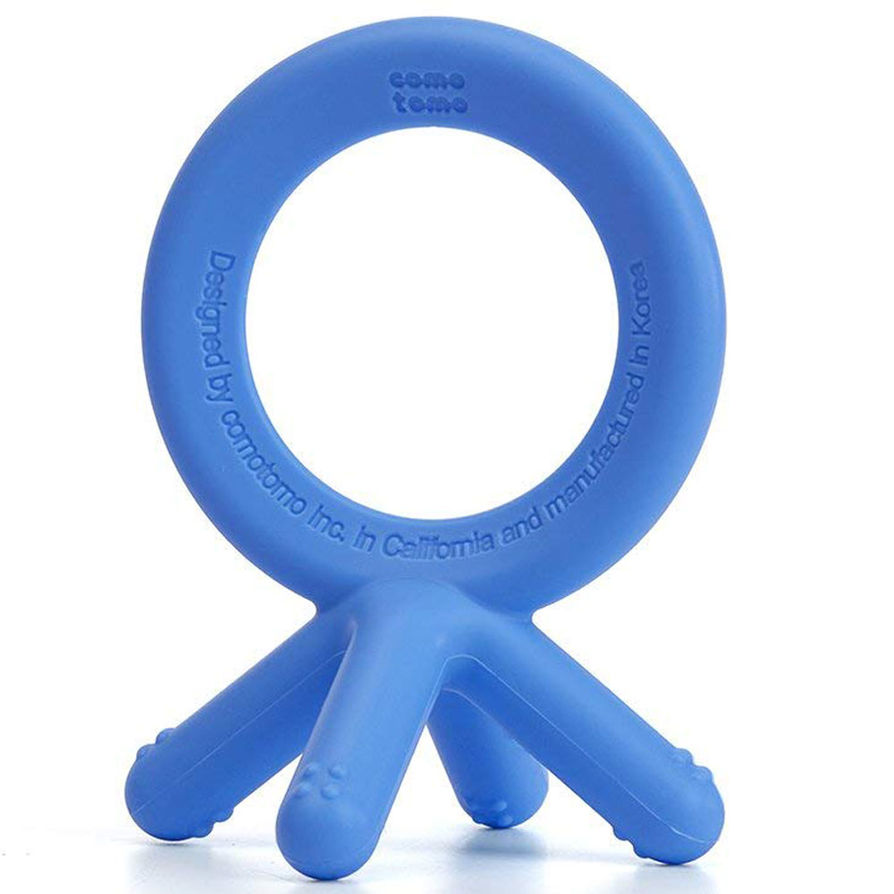 Comotomo - Silicone Baby Teether - Blue | Jomla.ae