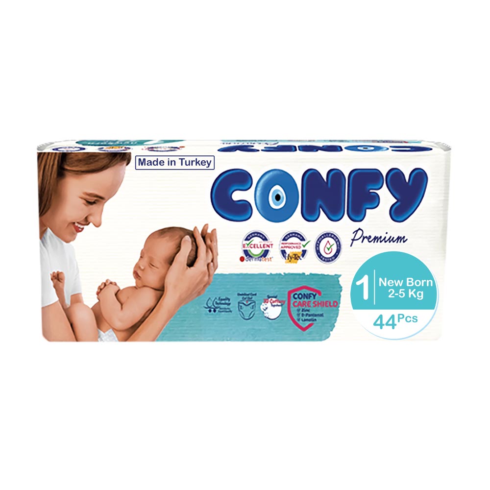Order Confy - Premium Baby Diapers Eco Single Pack- New Born Size 1 - 4 ...