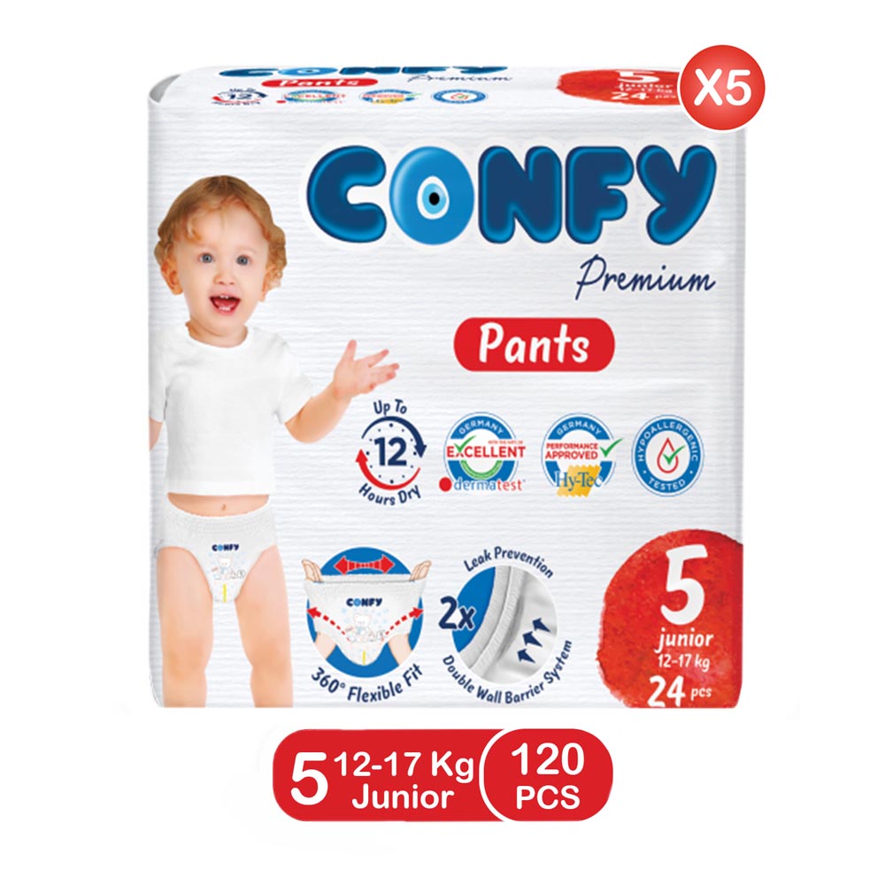 Order Confy - Premium Diaper Pants - Junior Eco Saver Pack Size 5 - 12 ...