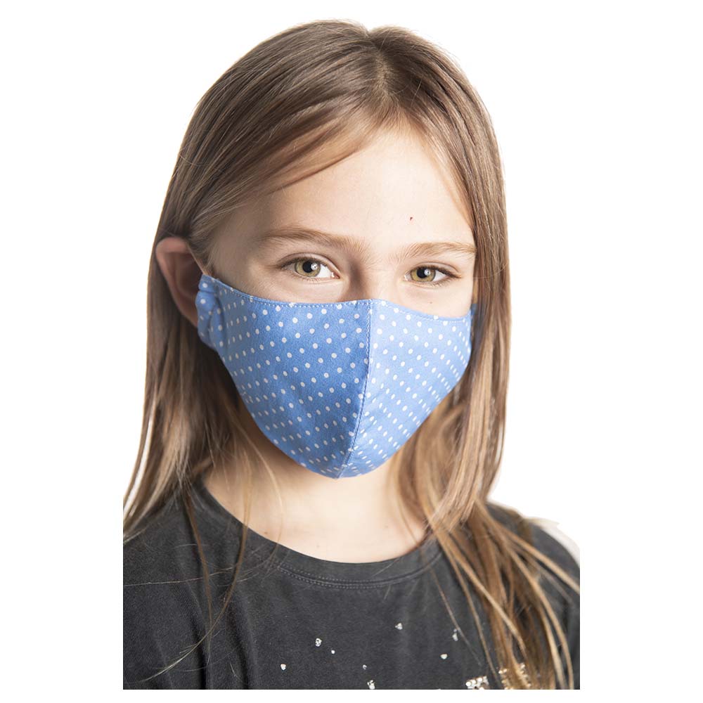 Order Coochy Coo - Fabric Mask For Kids & Adults - Blue Polka Now ...