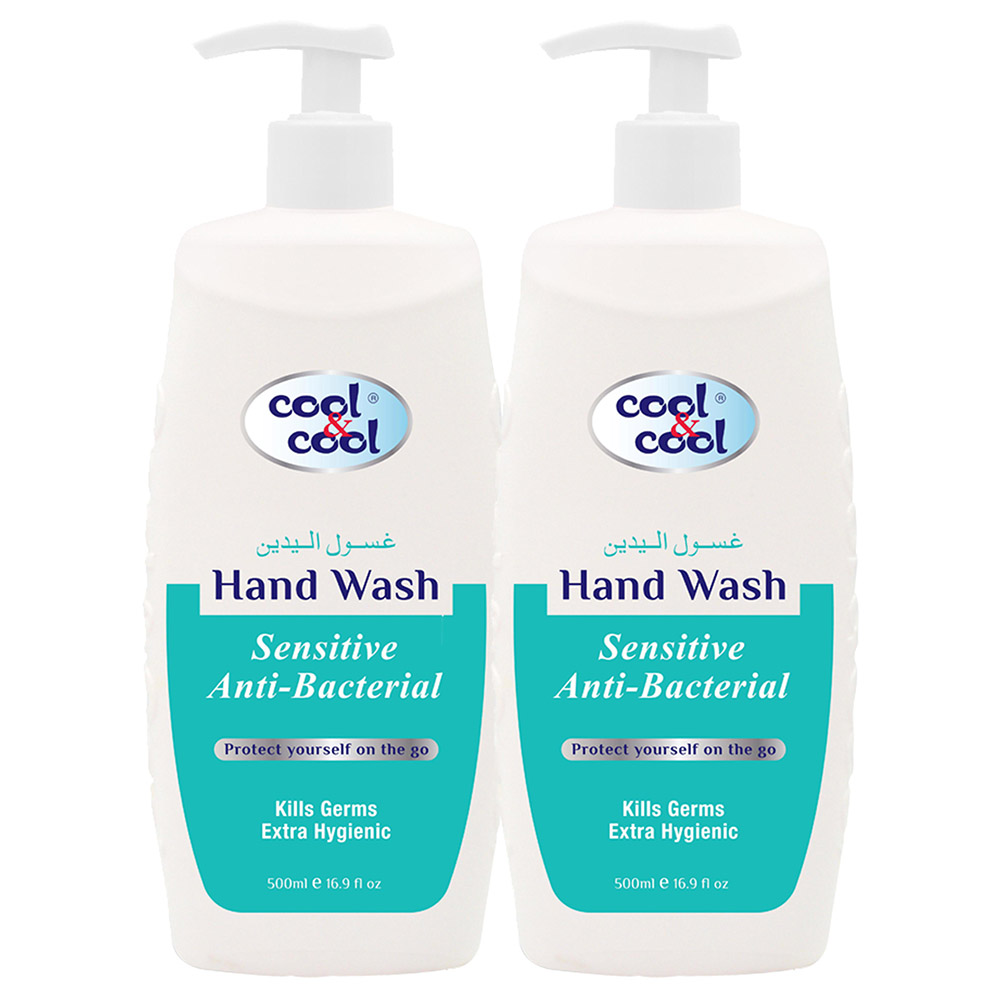 Cool & Cool - Anti-Bacterial Hand Wash Sensitive 500ml x2 | Jomla.ae