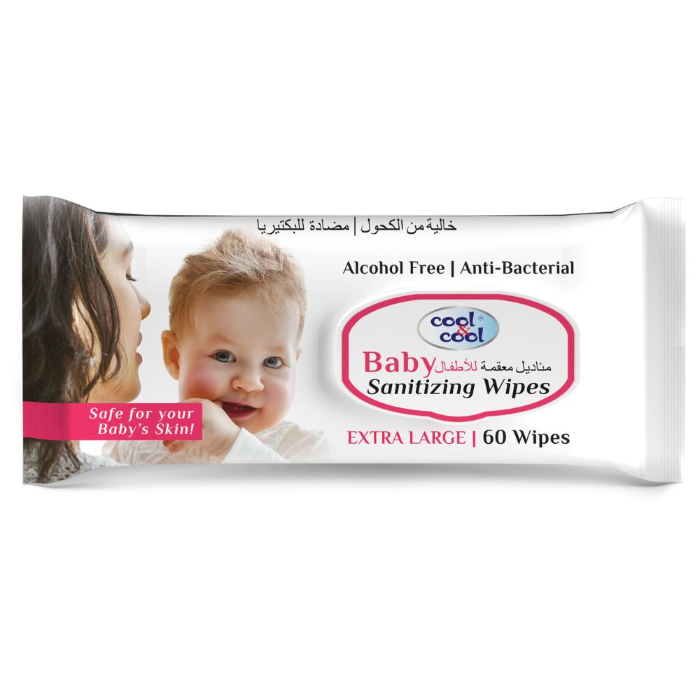 Order Cool & Cool Baby Sanitizing Wipes 60's Now! | Jomla.ae