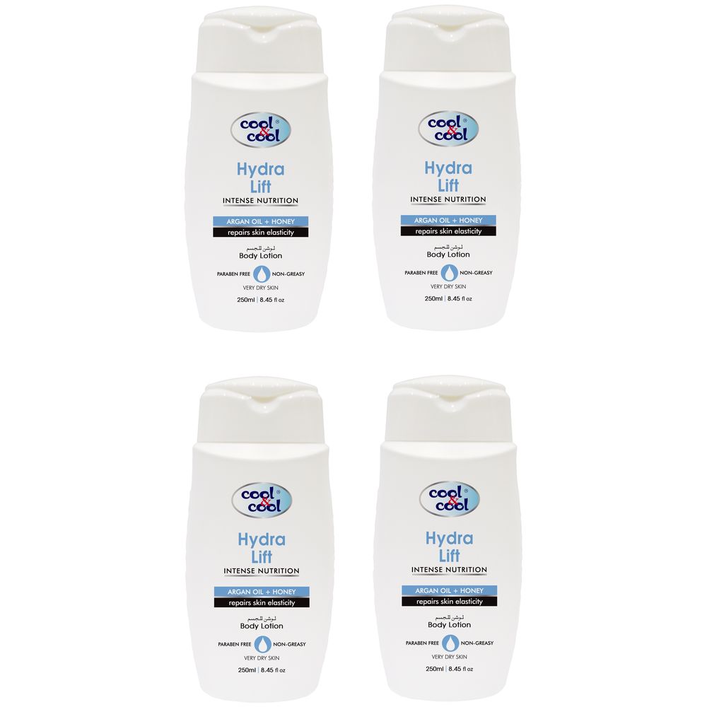 Order Cool & Cool - Body Lotion Hydra Lift 250ml Pack of 4 Now! | Jomla.ae