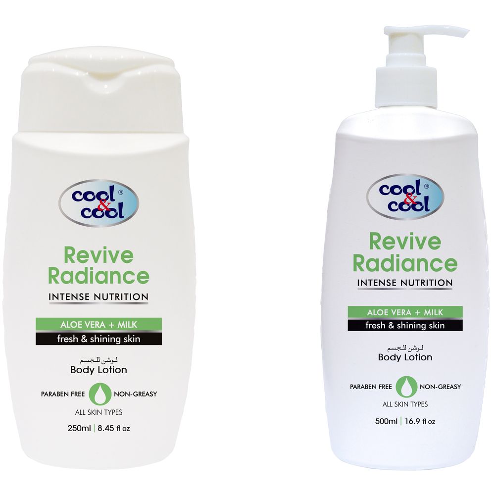 Cool & Cool - Body Lotion Revive Radiance 500ml + 250ml | Jomla.ae