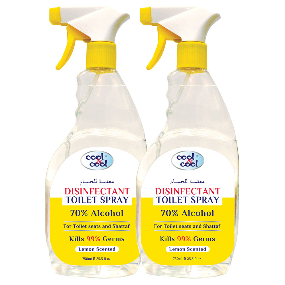 Order Cool & Cool - Disinfectant Toilet Spray 750ml Pack of 2 Now ...