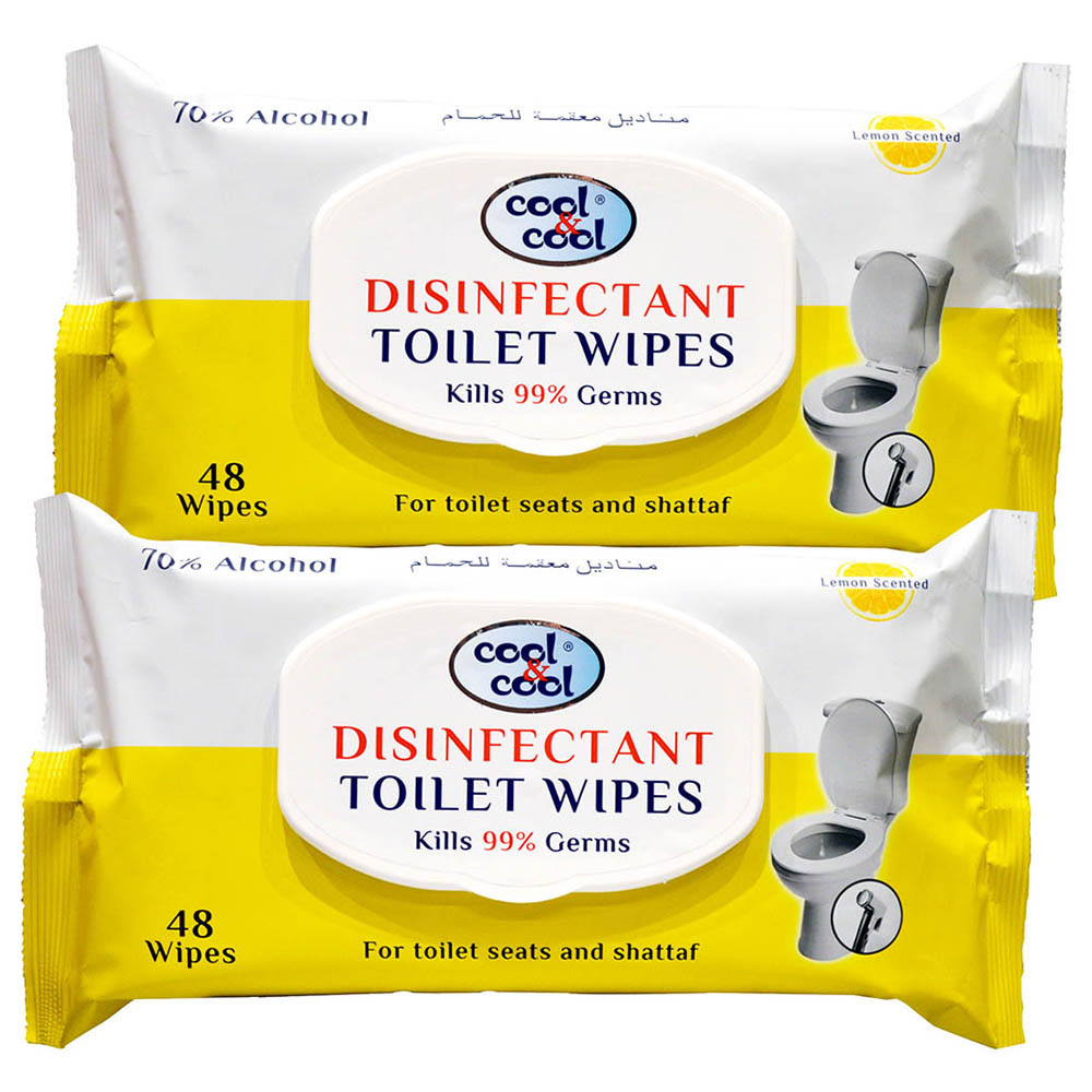 Order Cool & Cool - Disinfectant Toilet Wipes 48's Pack of 2 Now ...