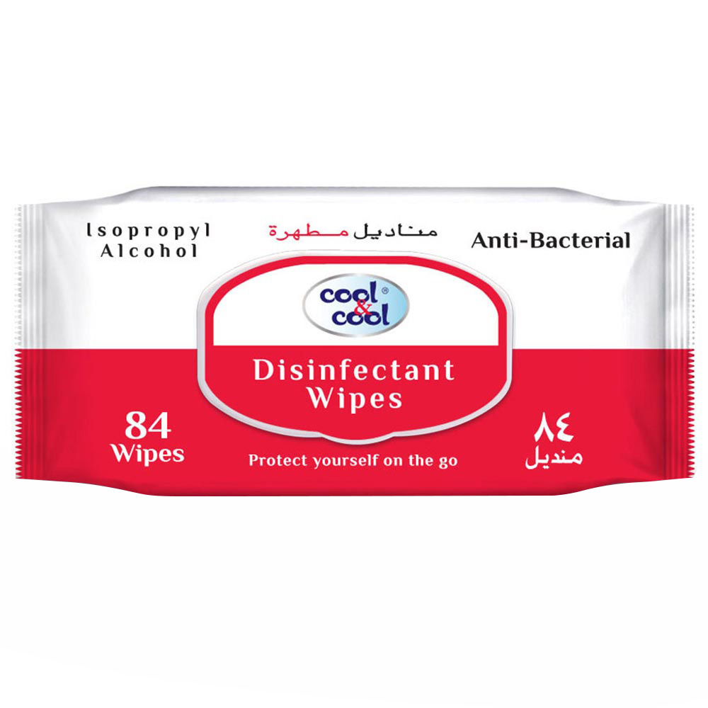 Cool & Cool - Disinfectant Wipes 84s | Jomla.ae