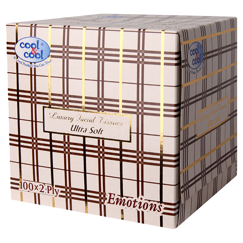 Order Cool & Cool Embossed Facial Tissues Boutique Box 100'sx2Ply Now ...