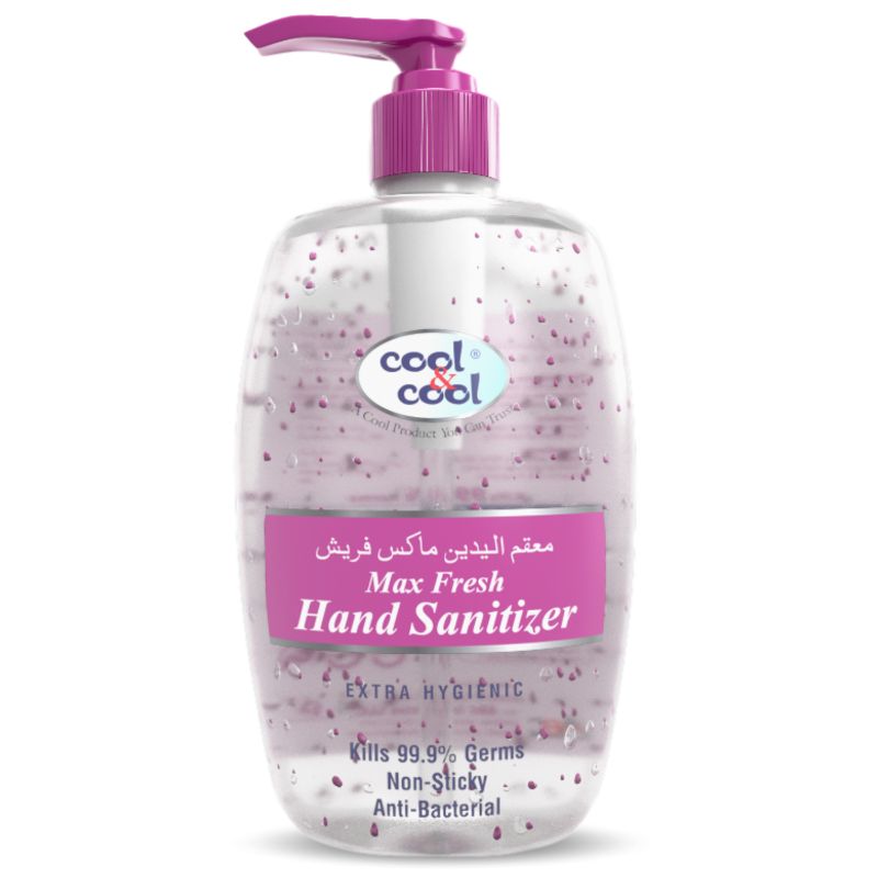 Order Cool & Cool - Max Fresh Hand Sanitizer Gel 500ml Now! | Jomla.ae