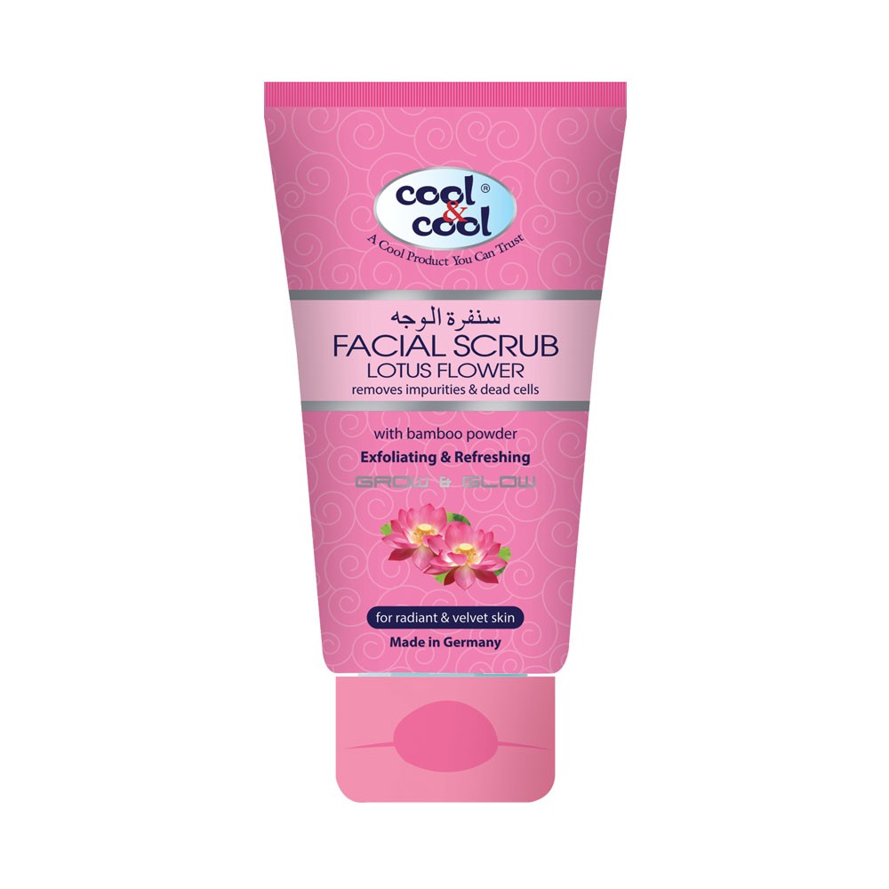 Cool&Cool Facial Scrub, Lotus Flower, 150ml | Jomla.ae