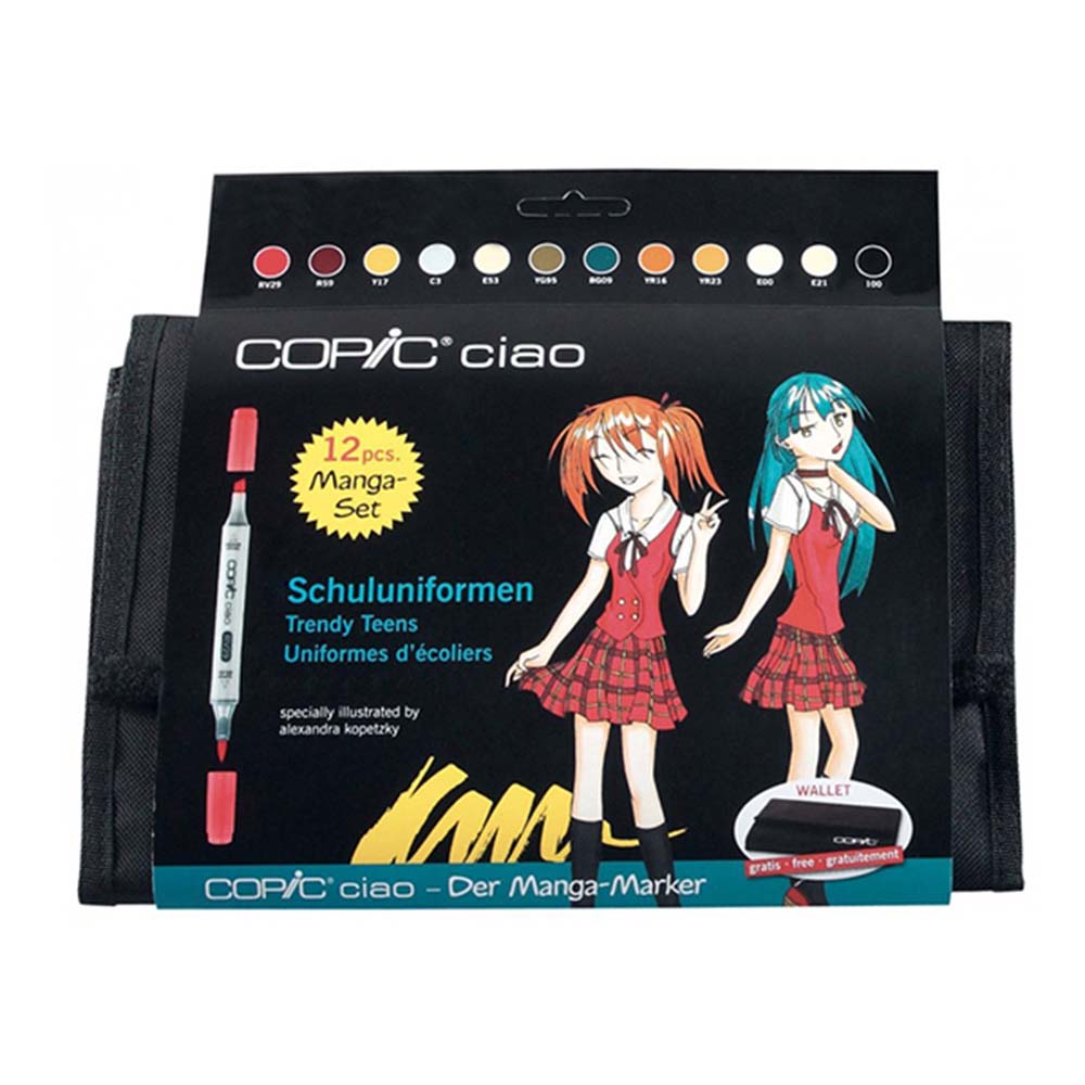 Copic - Ciao School Uniform Set (12pcs in wallet) | Jomla.ae
