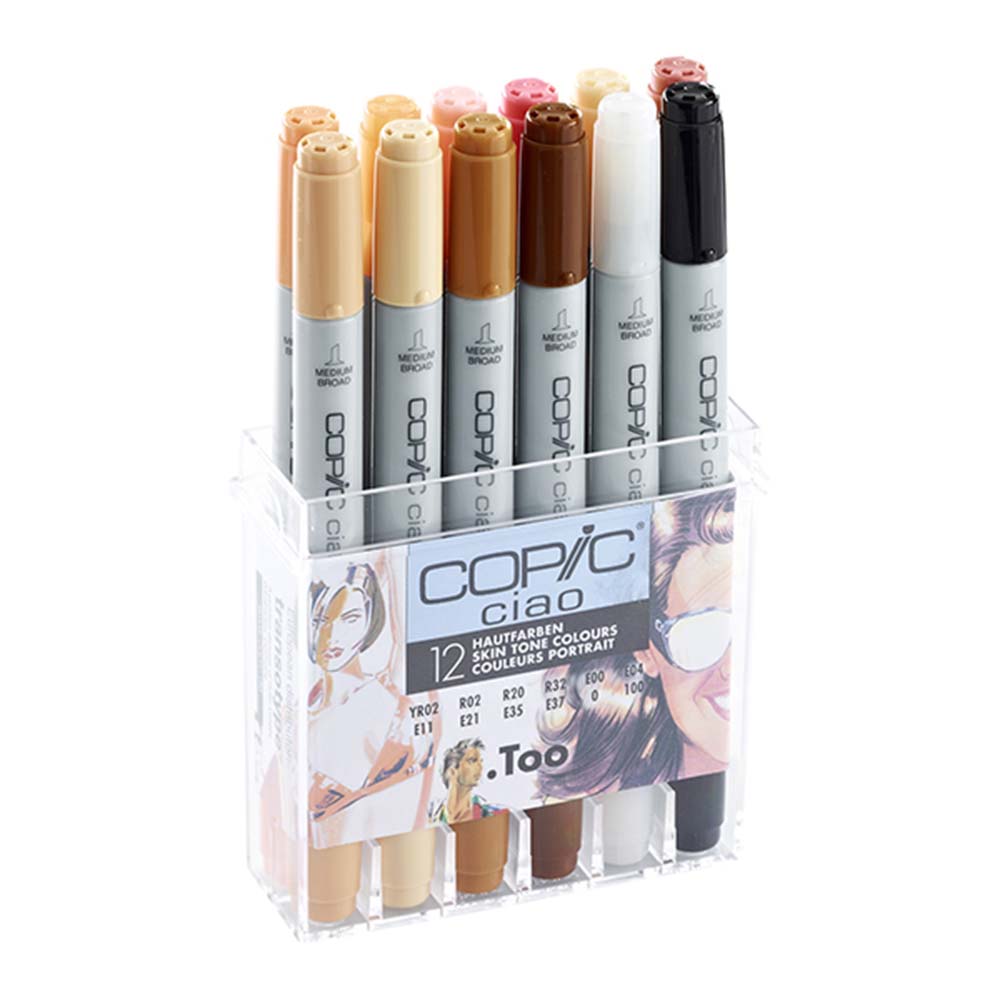 Copic - Ciao Skin Tone Set (12pcs in acrylic box) | Jomla.ae