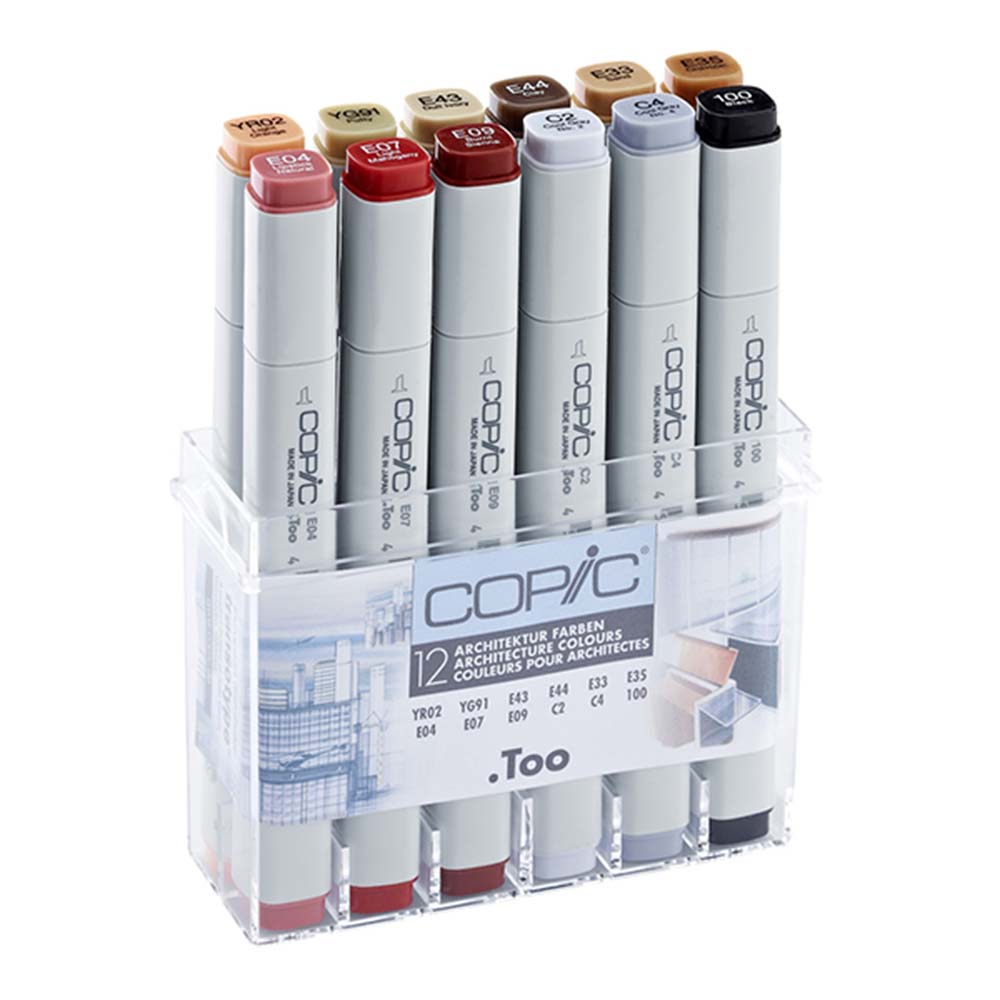 Copic - Classic Architecture Colours Set (12pcs) | Jomla.ae