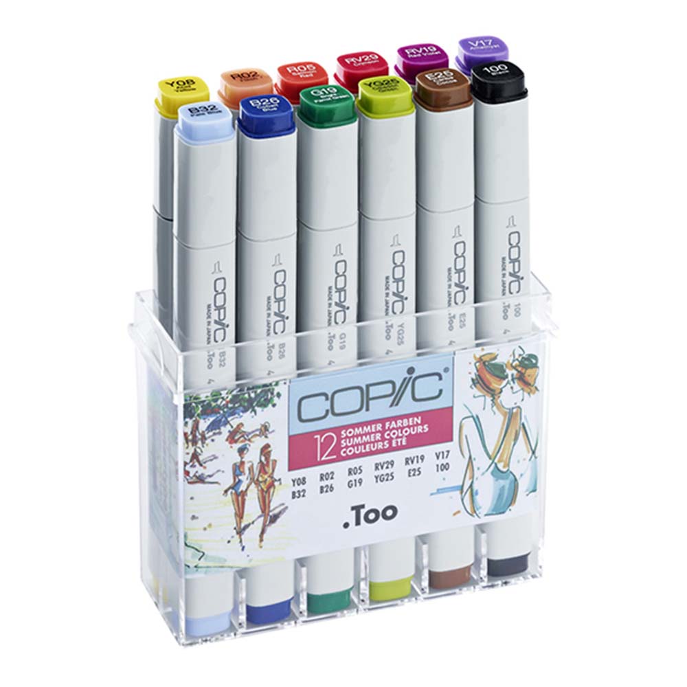 Order Copic - Classic Summer Colours Set (12pcs) Now! | Jomla.ae
