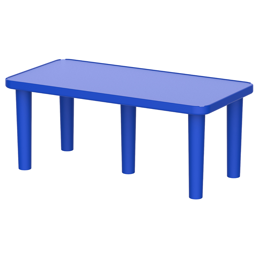 Cosmoplast - 6 Seater Rectangle Kindergarten Table - Blue | Jomla.ae