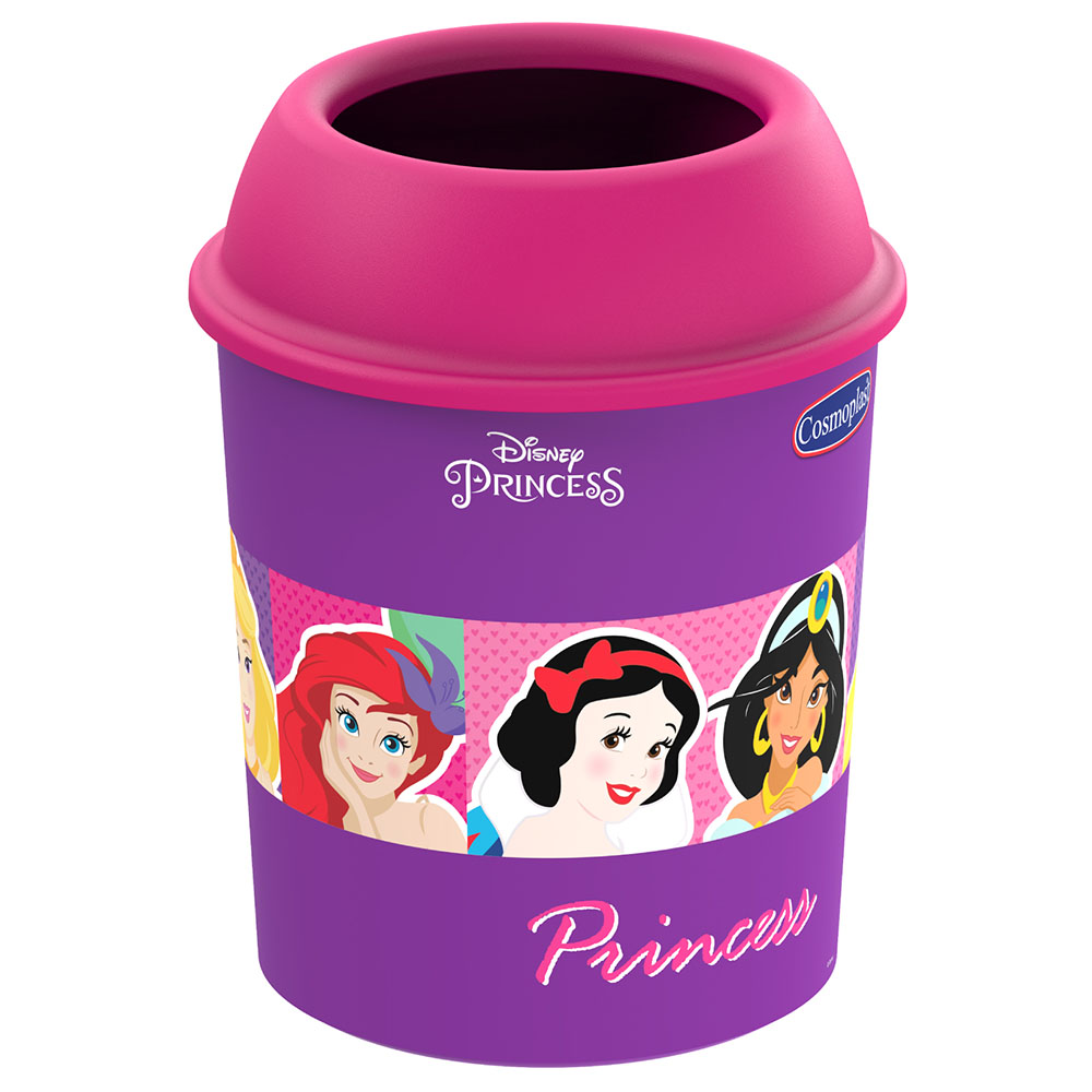 اطلب سلة مهملات للأطفال سعة 10 لتر بطابع أميرات ديزني من كوزموبلاست ...