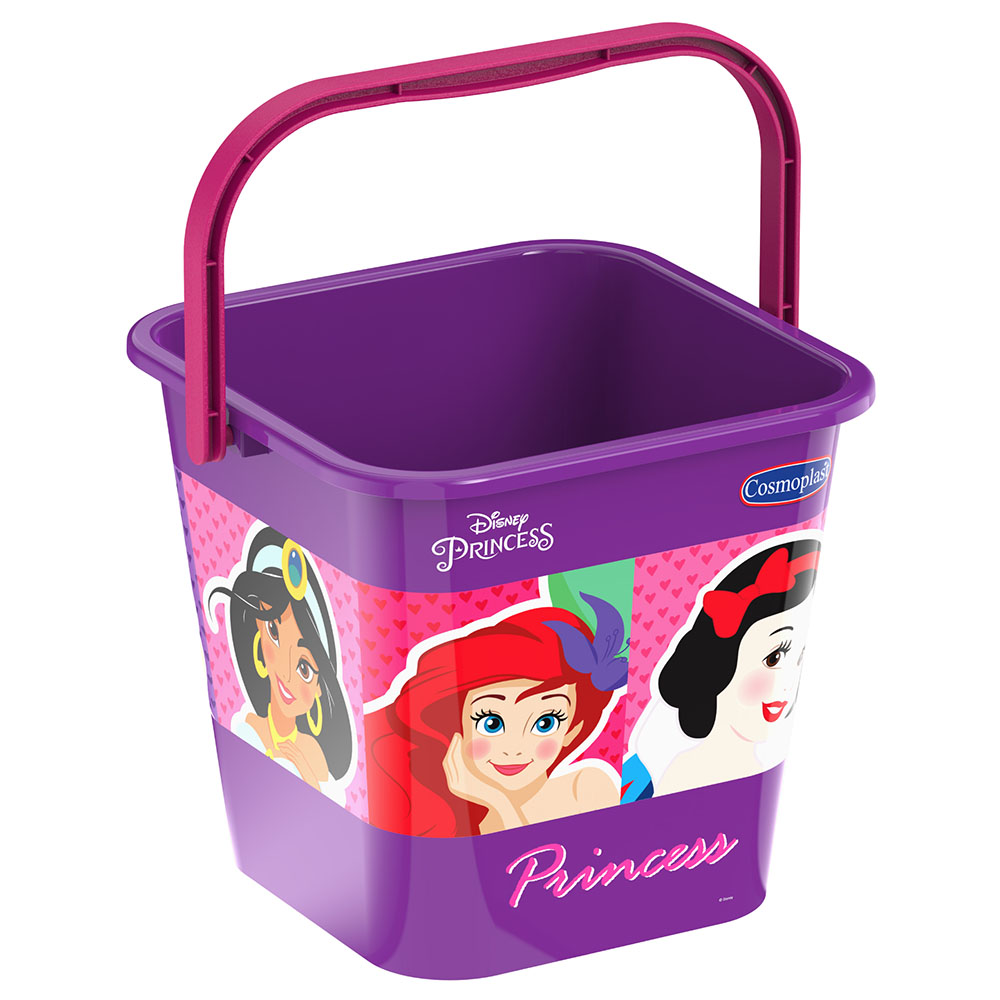 Cosmoplast - Disney Princess Sandbucket - Square - 5L - Purple | Jomla.ae