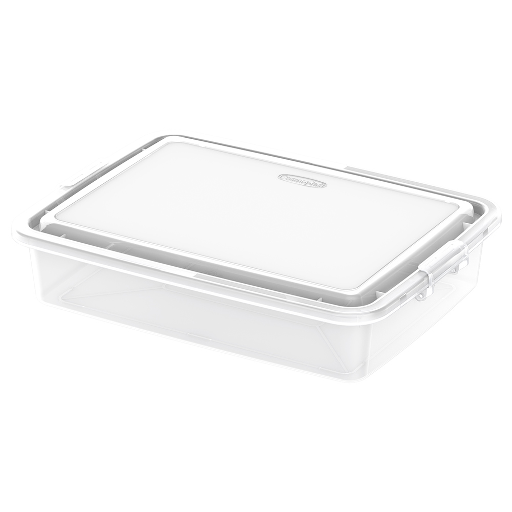 Cosmoplast - Lockbox Plastic Storage Box -15L - Clear | Jomla.ae