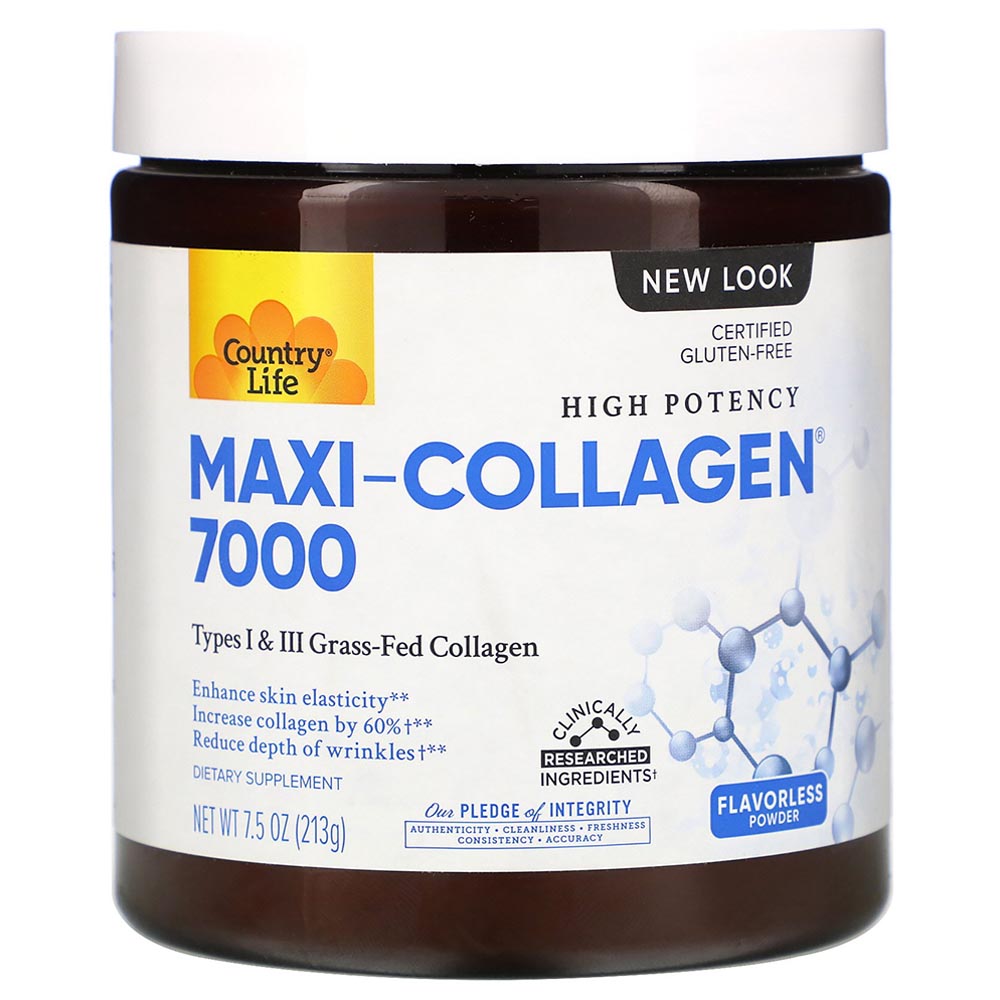 Country Life - Maxi-Collagen C & A + Biotin Powder 213g | Jomla.ae