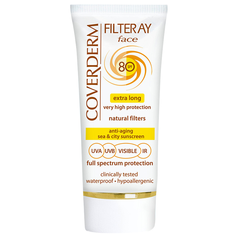 Coverderm - Filteray Face Spf 80 (Soft Brown) | Jomla.ae