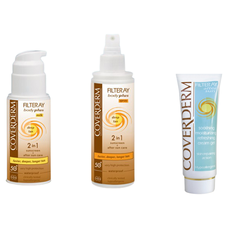 Coverderm - Tanning Summer Bundle SPF 50 Skin Cream | Jomla.ae