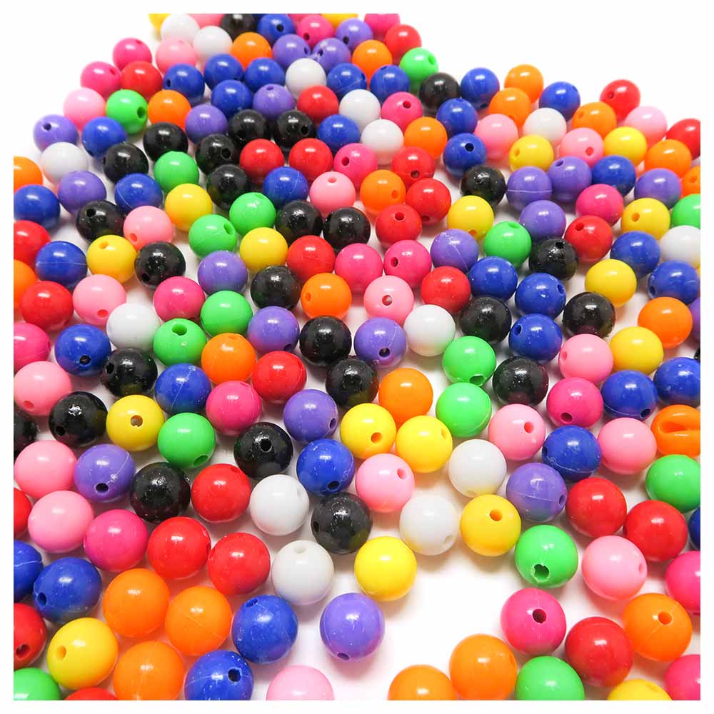 Craft Box - Plastic Beads Assorted Colours | Jomla.ae