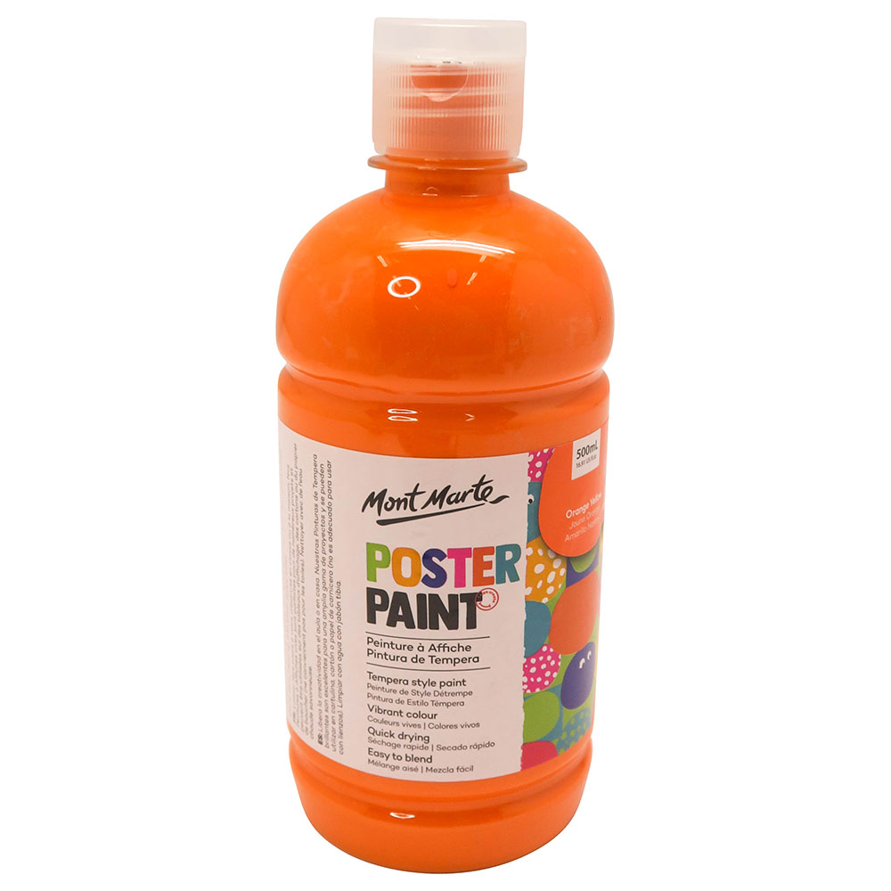 Craft Box - Poster Paint 500ml - Orange Yellow | Jomla.ae