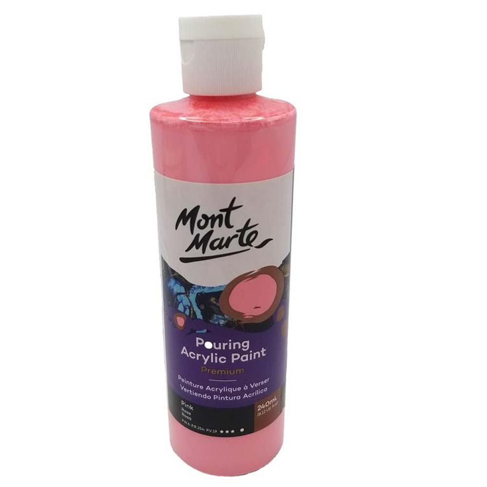 Craft Box - Pouring Acrylic 240ml - Pink | Jomla.ae