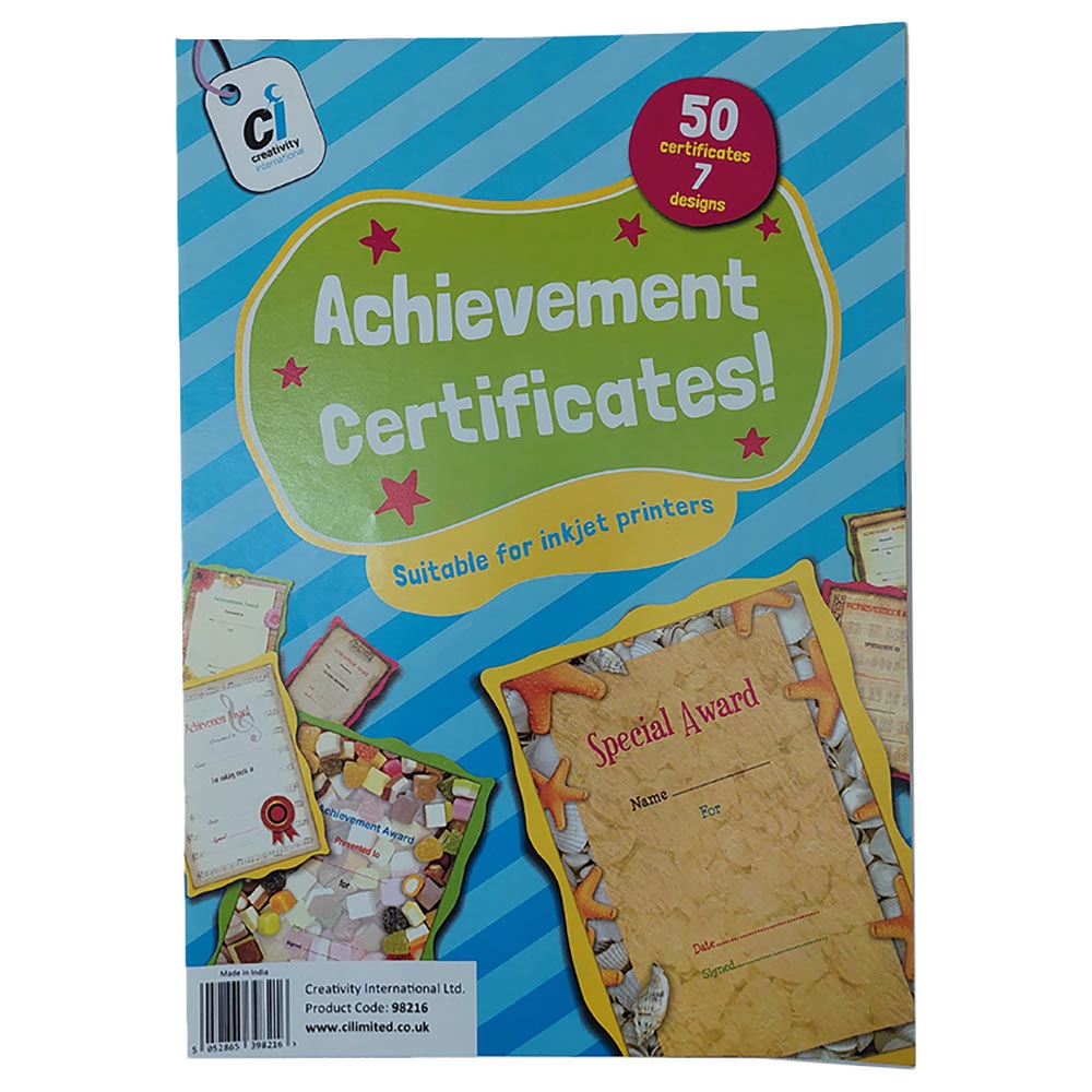 Craft Box - Printable Reward Certificates A4 | Jomla.ae