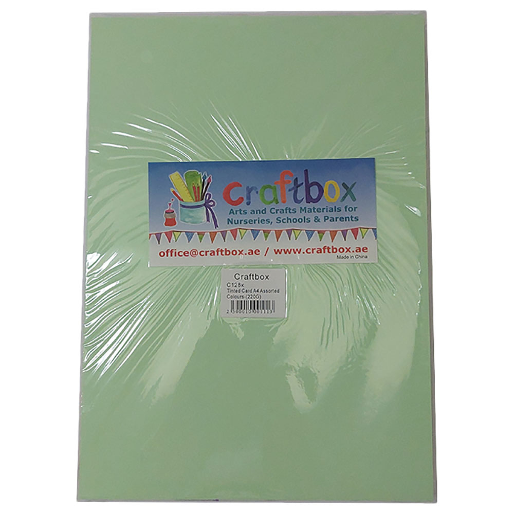 Craft Box - Tinted Card A4 Assorted Colours 220g | Jomla.ae